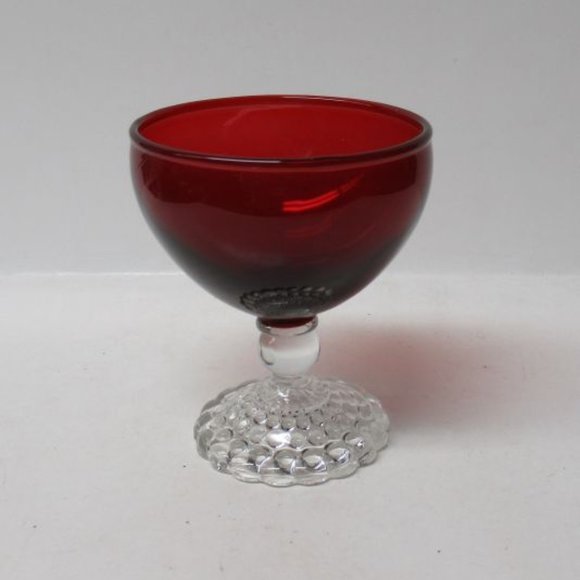 Fire King | Dining | Anchor Hocking Fire King Ruby Red Bubble 3 4 Inch ...